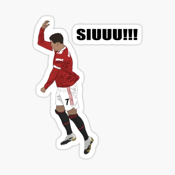 "cristiano ronaldo siuuu " Sticker for Sale by masahiko212 | Redbubble