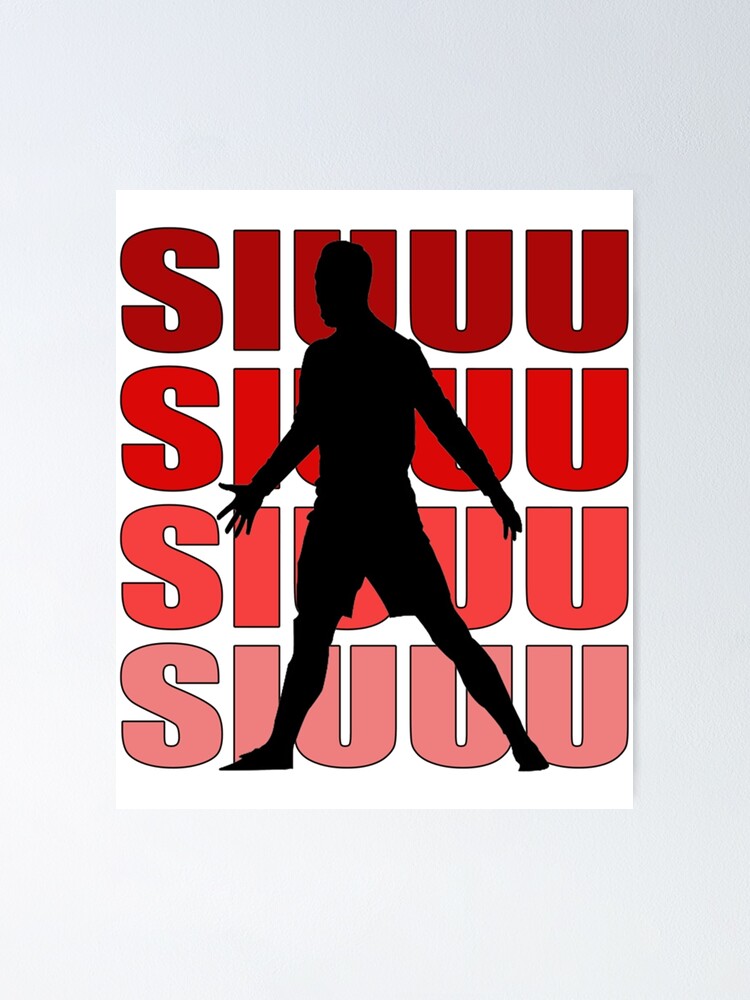 "cristiano ronaldo siuuu " Poster for Sale by masahiko212 | Redbubble