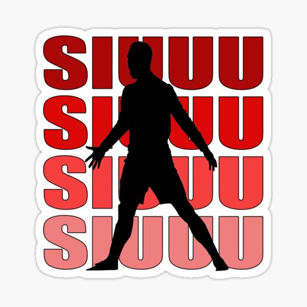 "cristiano ronaldo siuuu " Sticker for Sale by masahiko212 | Redbubble