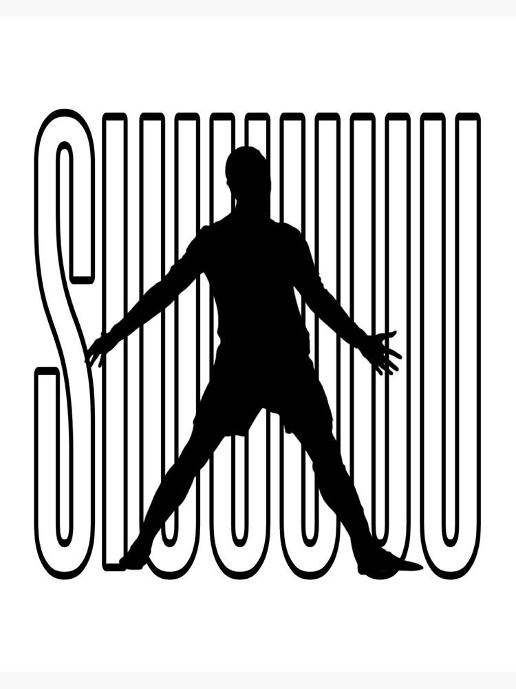 "Siuuu CR7, cristiano ronaldo funny " Art Board Print for Sale by ...