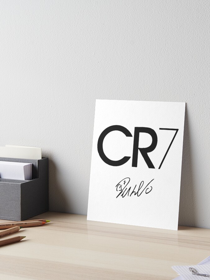 "Cristiano Ronaldo CR7 Signature " Art Board Print for Sale by ...