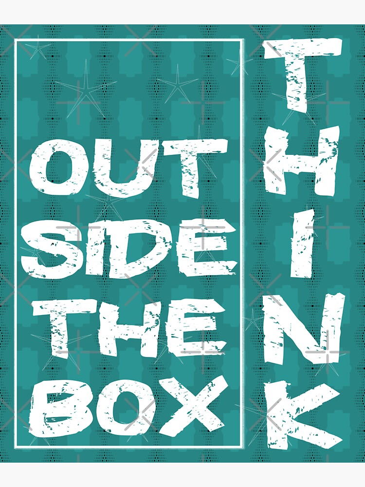 "Think Outside the Box funny meme " Sticker for Sale by PlanetMonkey ...
