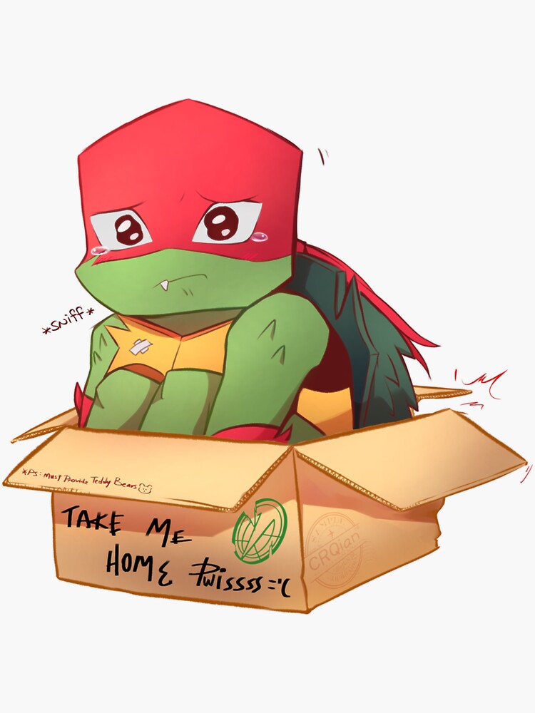 "Rise of the TMNT Raphael Take Me Home Please" Sticker for Sale by ...