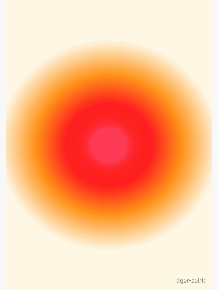 "Glowing Orange Gradient" Poster for Sale by tiger-spirit | Redbubble