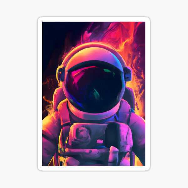 "Exploring the Cosmos" Sticker for Sale by Teebuya | Redbubble