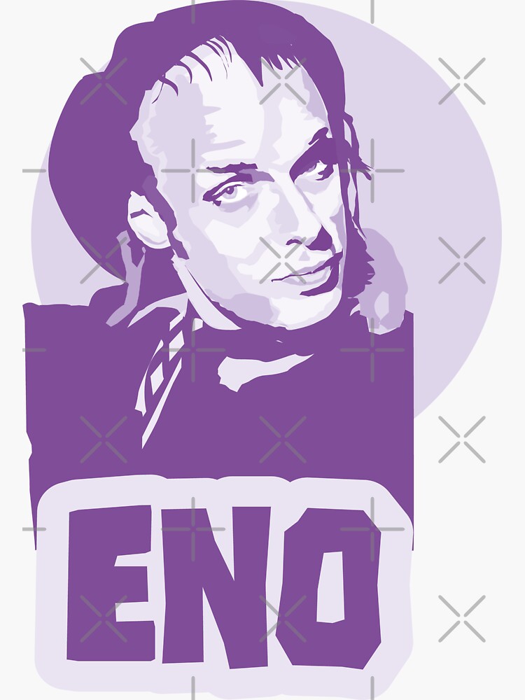 "Brian ENO" Sticker for Sale by mayerarts | Redbubble
