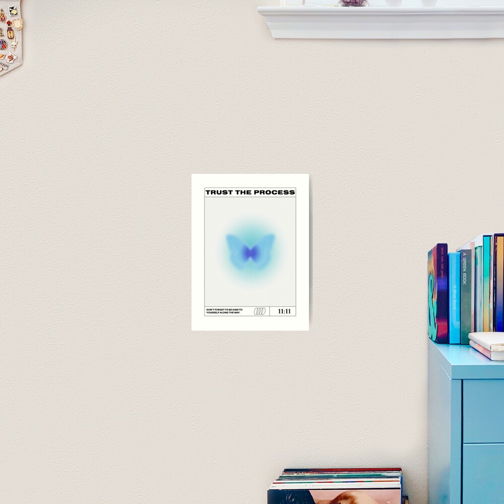 "Trust The Process Butterfly Aura Gradient" Poster for Sale by tiger-spirit | Redbubble