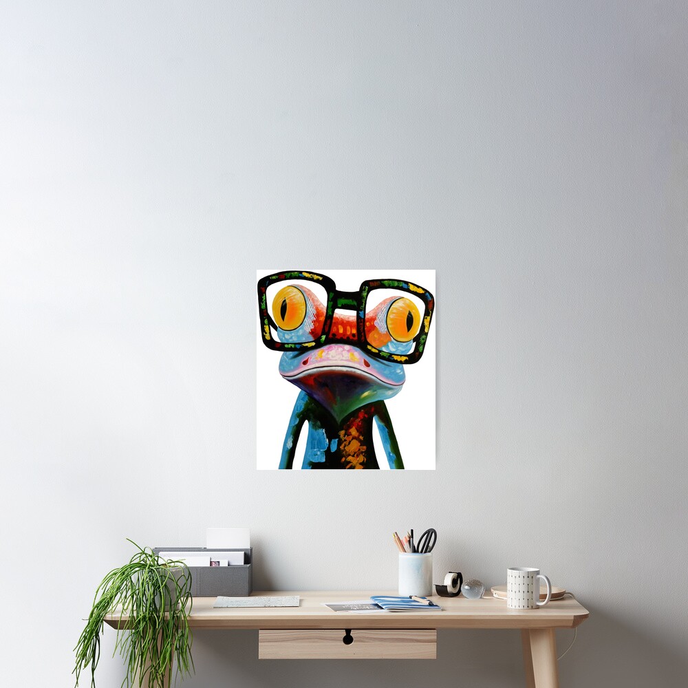 "Hipster Frog Nerd Glasses" Poster for Sale by hilda74 | Redbubble