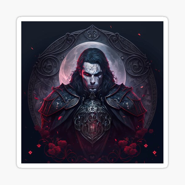 "Dark Fantasy Vampire Version 1" Sticker for Sale by PM-Artistic ...