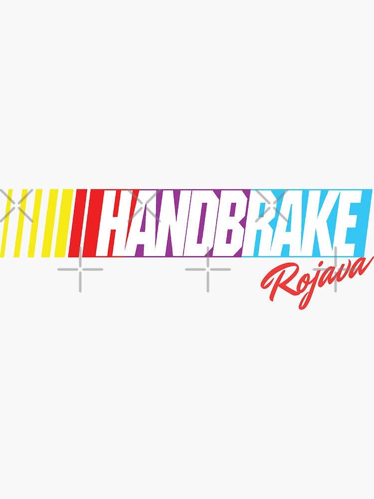 "Handbrake - Rojava" Sticker by terrydean | Redbubble