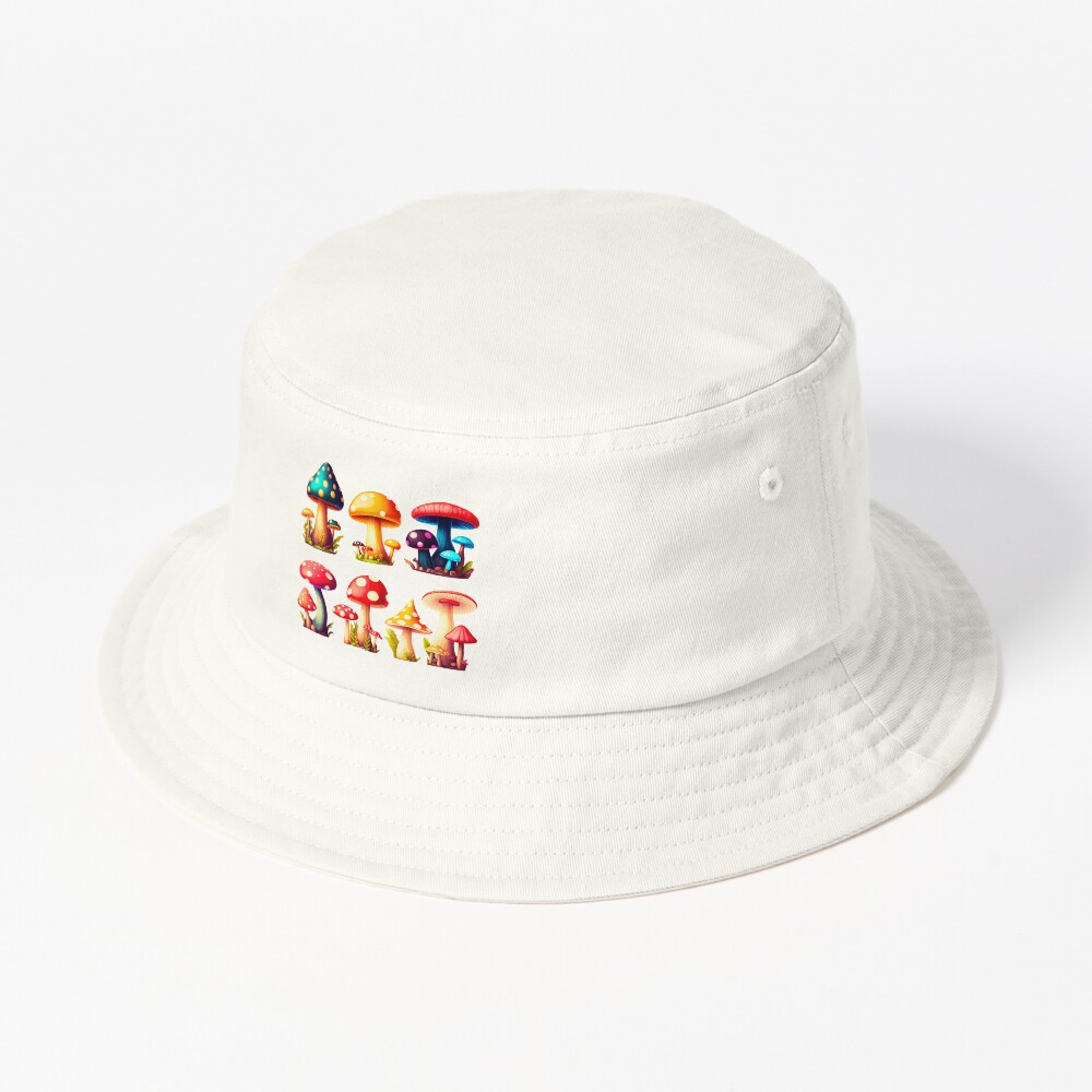 "Fun and colorful mushrooms. Drawing of hallucinating mushrooms ...