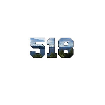 "518 area code lake george - for jack" Sticker for Sale by mirmaids ...