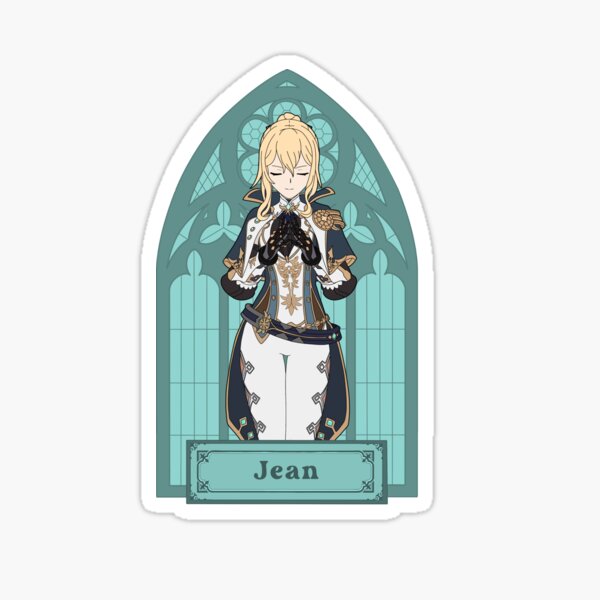 "jean genshin impact" Sticker for Sale by SAN- | Redbubble