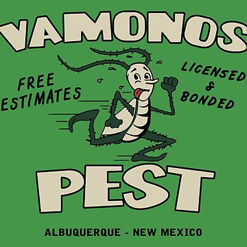 "Vamonos Pest - Free Estimates Licebsed & Bonded" Sticker for Sale by ...