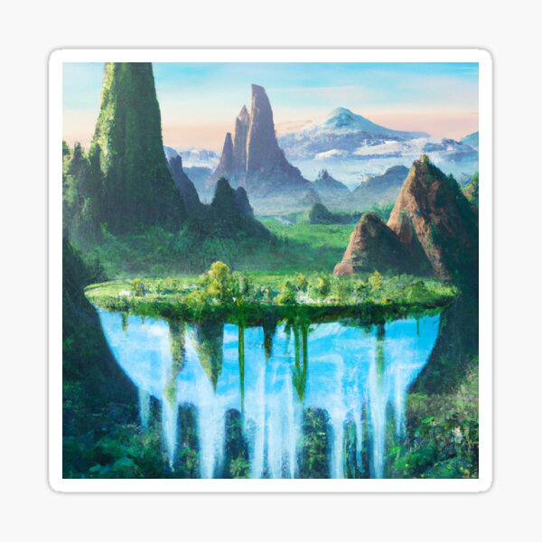 "Eden of Pandora - Floating Island" Sticker for Sale by timiciucandrei ...
