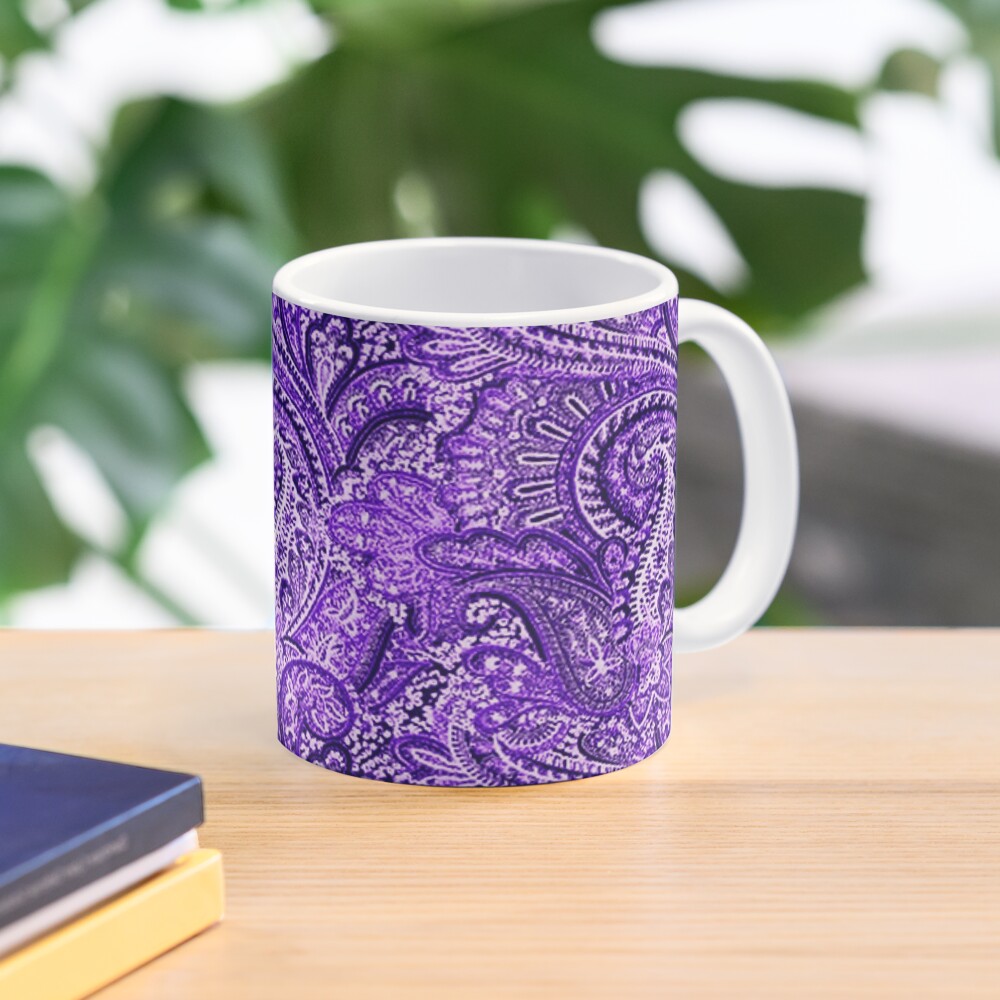 "Classic Purple Paisley" Coffee Mug for Sale by HavenDesign | Redbubble