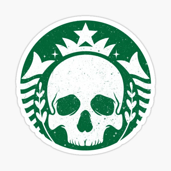 "Skull Coffee" Sticker for Sale by Douglasstencil | Redbubble