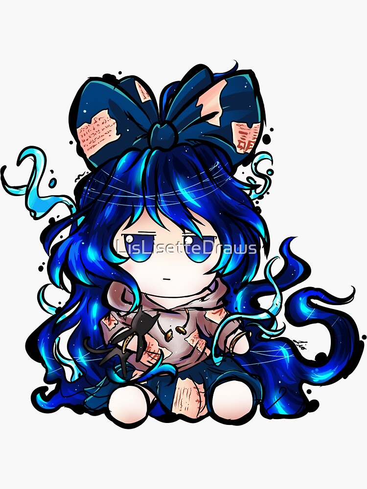 "Shion Yorigami Fumo " Sticker for Sale by LisLisetteDraws | Redbubble