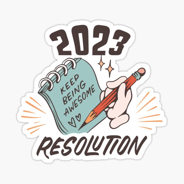 "Hello 2023 Resolution" Sticker for Sale by jastar14 | Redbubble