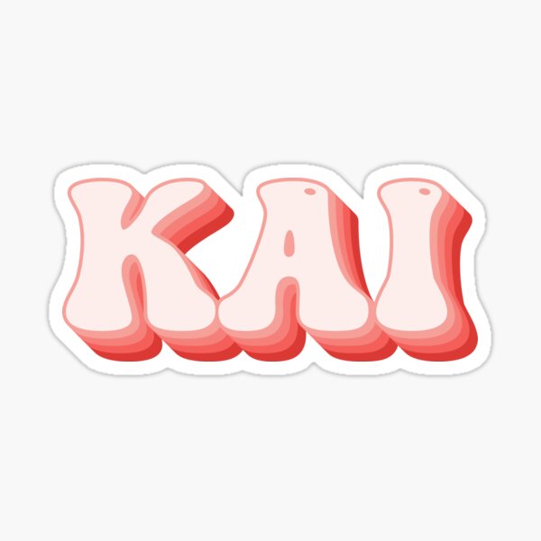 "Kai - Name" Sticker for Sale by kindxinn | Redbubble