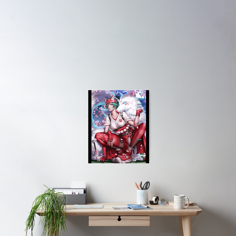 "Kiriko OW2, Kiriko OW2, Kiriko" Poster for Sale by AnimeBibles | Redbubble