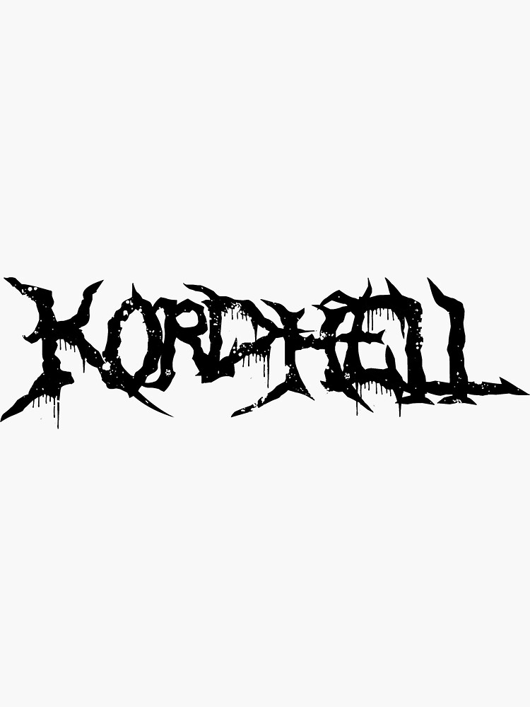 "Kord hell logo" Sticker for Sale by zesty-designs2 | Redbubble