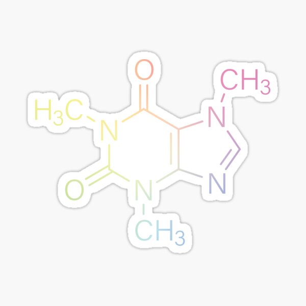 Sticker for Sale mit "Koffein" von ScienceCorner | Redbubble