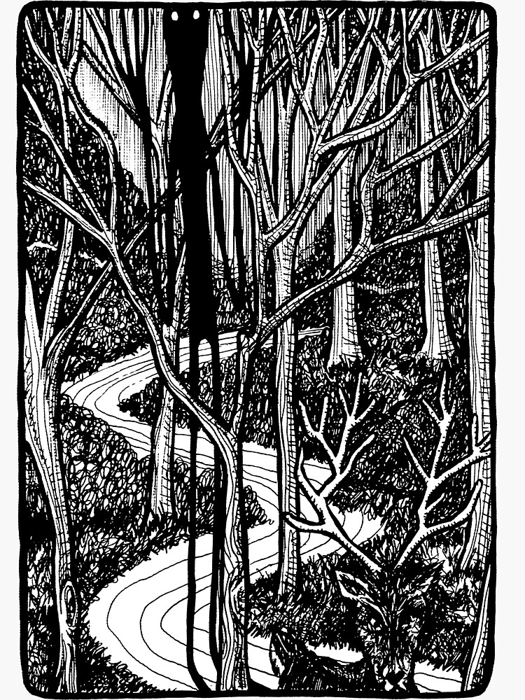 "SHADOW STAN - wild wild woods" Sticker for Sale by JohnLeeBird | Redbubble