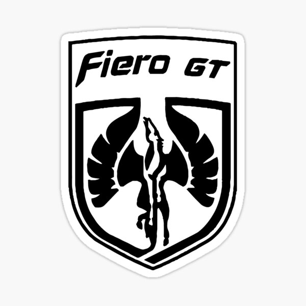 "Pontiac Fiero Retro" Sticker for Sale by CarSignCo | Redbubble