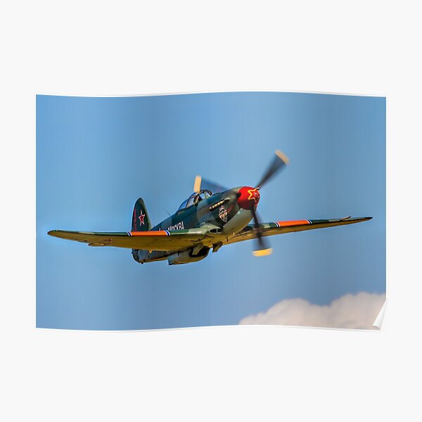 "Yakovlev Yak-9UM yellow 06 HB-RYA" Poster by oscar533 | Redbubble