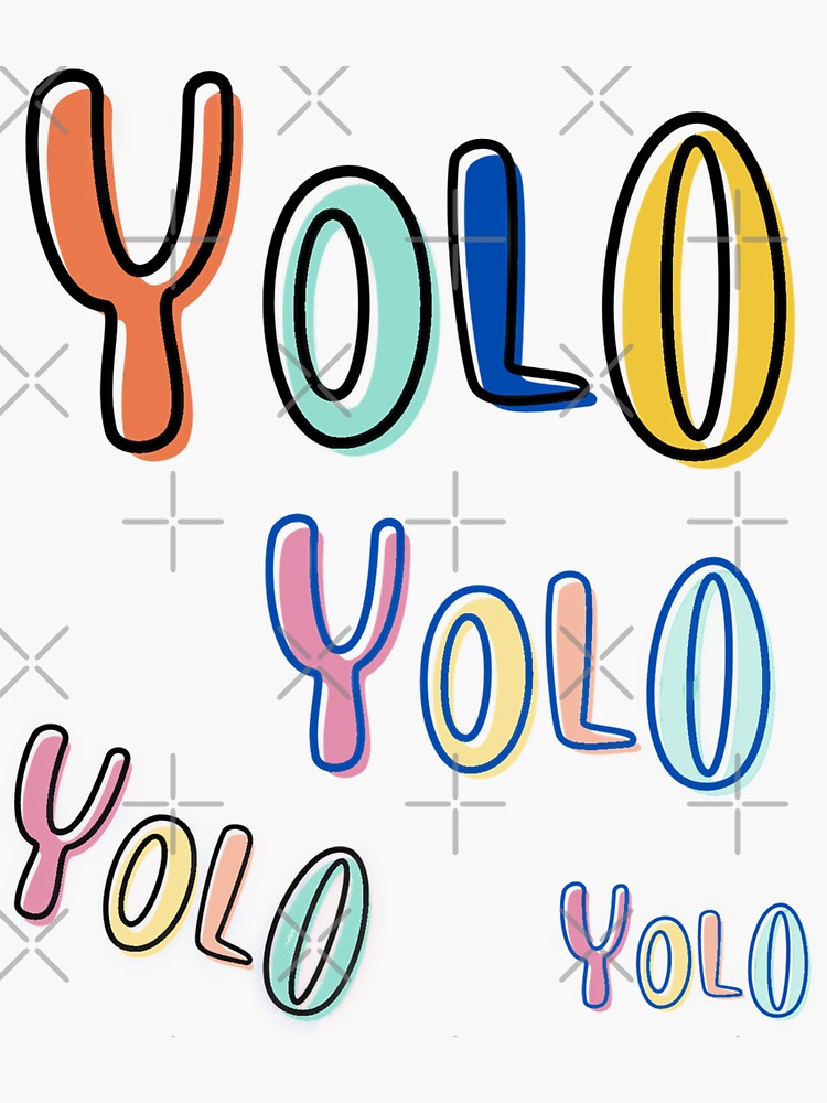 "Live Your Life YOLO Style Make Every Moment Count" Sticker for Sale by ...