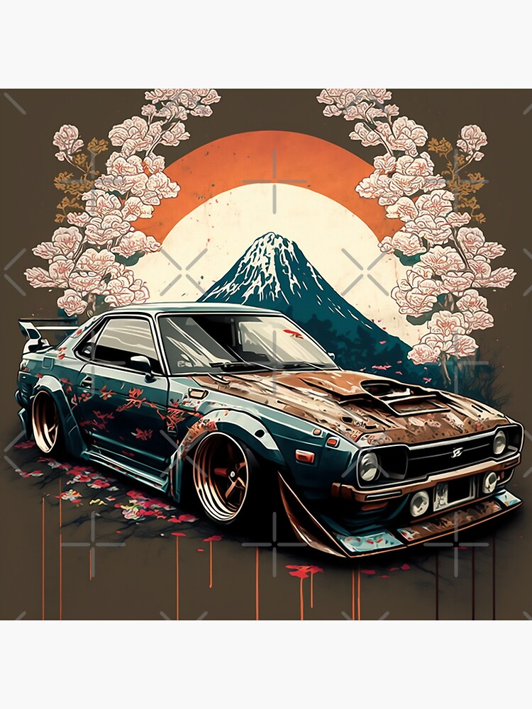 "JDM Car as a Masterpiece: Ancient Japanese Concept Art" Art Print for ...