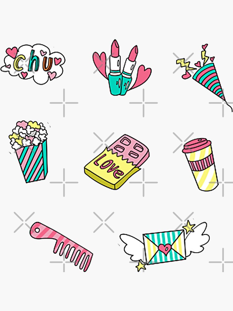 "Girl Cartoon" Sticker for Sale by kereke-shop | Redbubble