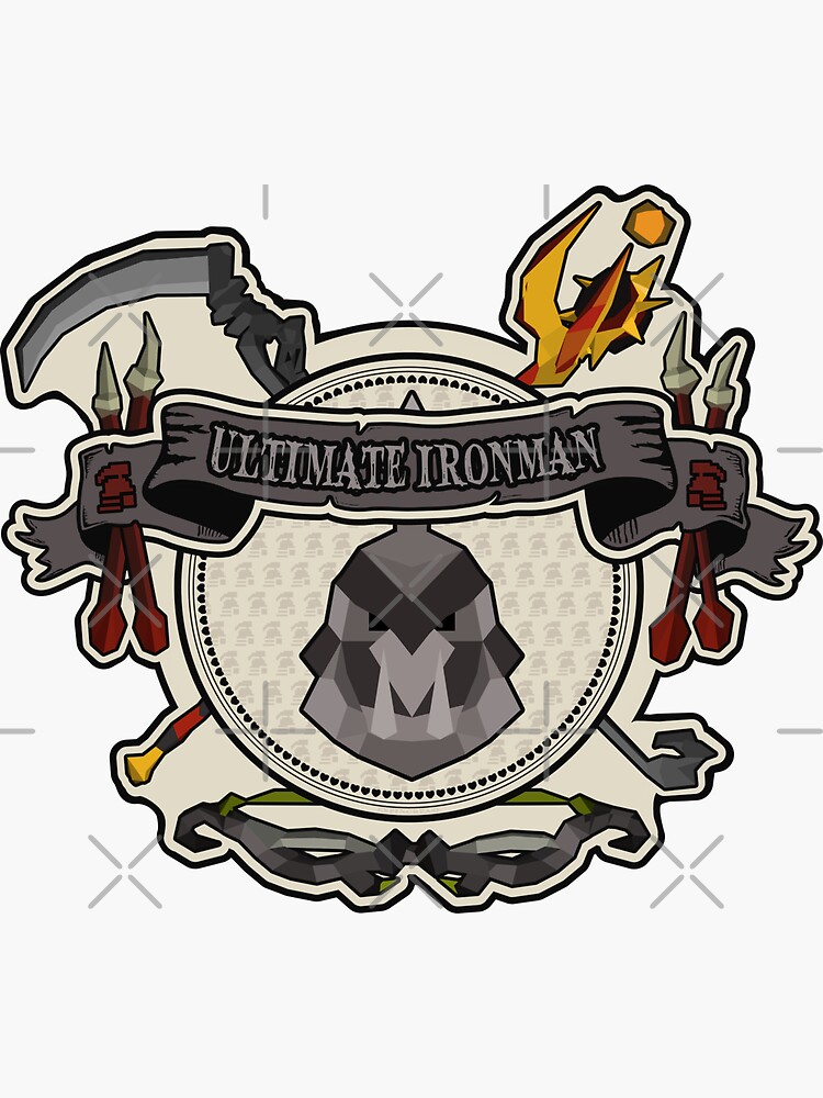 "Ultimate Ironman Badge | OSRS" Sticker for Sale by EXPincrease | Redbubble
