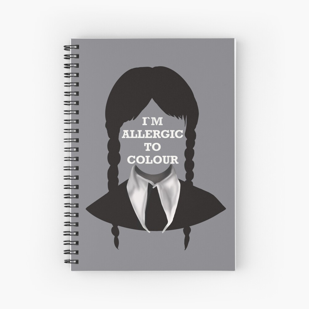 "Wednesday Adams Allergic to colour Addams family Jenna Ortega white ...