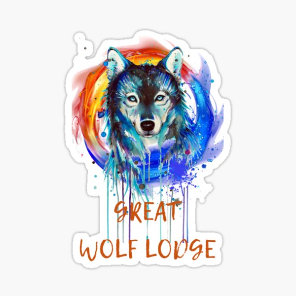 "Great Wolf Lodge " Sticker for Sale by VenussApparel | Redbubble
