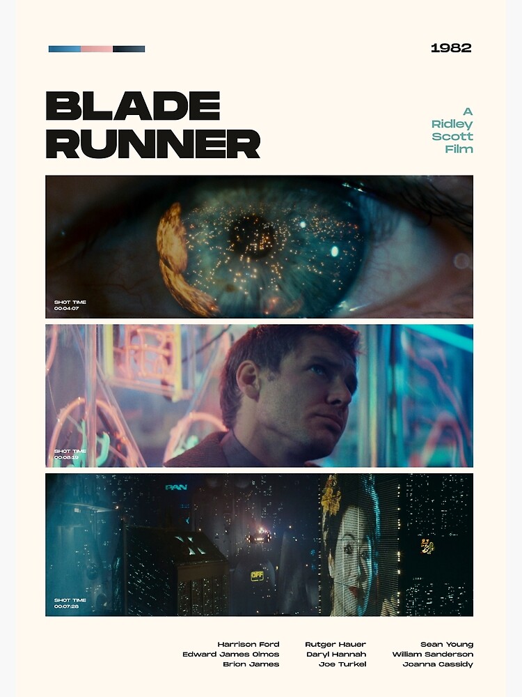 "Blade Runner Poster | Wall Art | Harrison Ford Poster | Ridley Scott ...