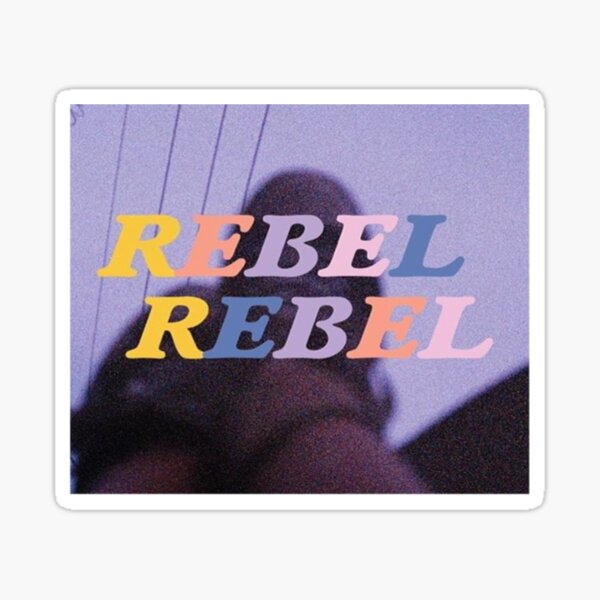 "rebel rebel" Sticker for Sale by Bryshirt | Redbubble