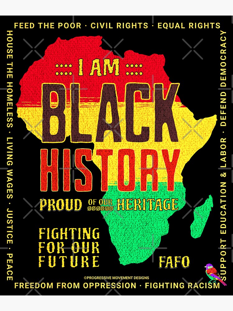 "PMD00238 Progressive Movement Designs Black History Month Africa pride ...