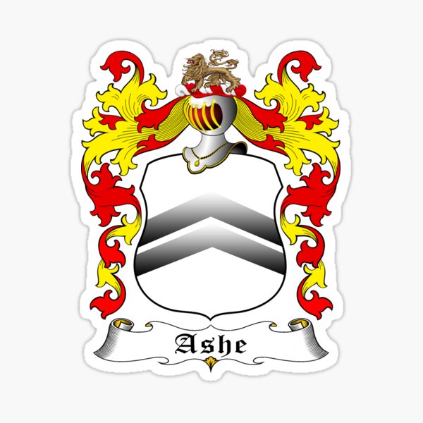 "ASHE FAMILY CREST" Sticker for Sale by CathalDevlin | Redbubble