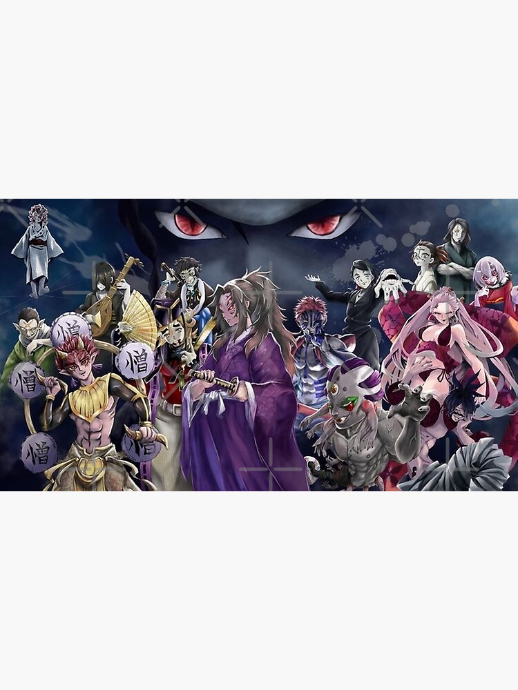 "All upper moon kimetsu no yaiba " Art Print for Sale by Yashdusane ...