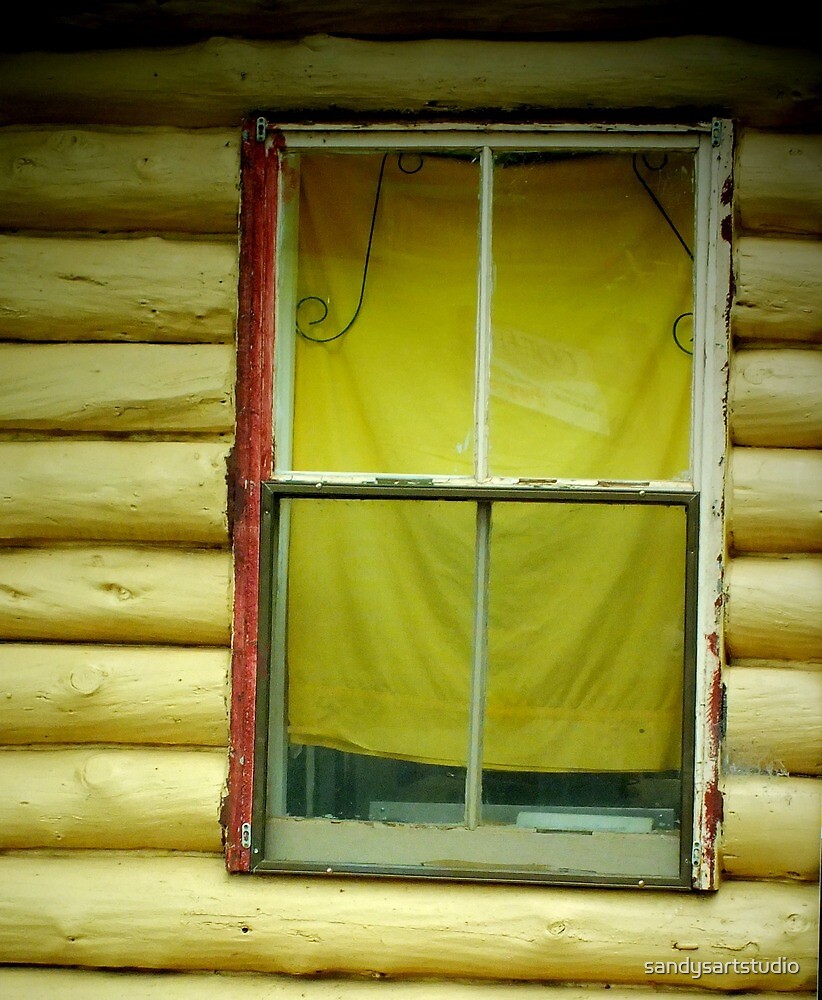 "Old cabin window, Bunya Mountains, Qld Australia" by sandysartstudio ...