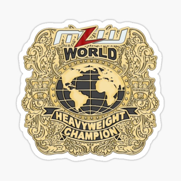 "World Heavyweight Championship Wrestling Belt" Sticker for Sale by ...