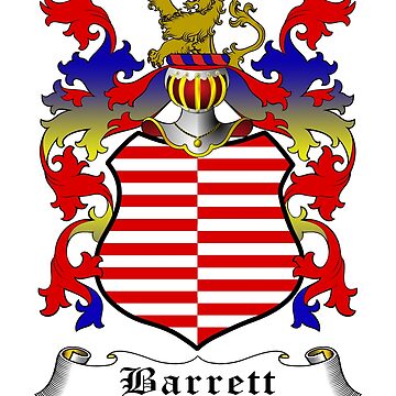 "BARRETT FAMILY CREST" Sticker for Sale by CathalDevlin | Redbubble