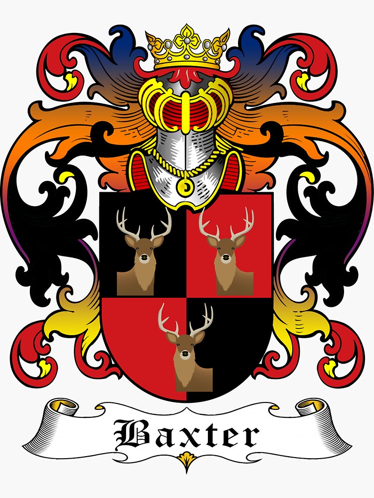 "BAXTER FAMILY CREST" Sticker for Sale by CathalDevlin | Redbubble