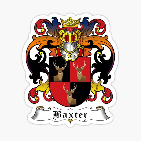 "BAXTER FAMILY CREST" Sticker for Sale by CathalDevlin | Redbubble