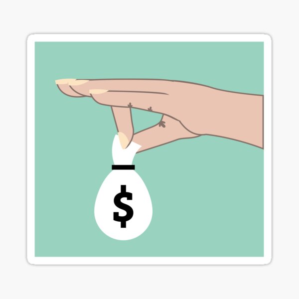 "Money sack" Sticker for Sale by vectorworks51 | Redbubble