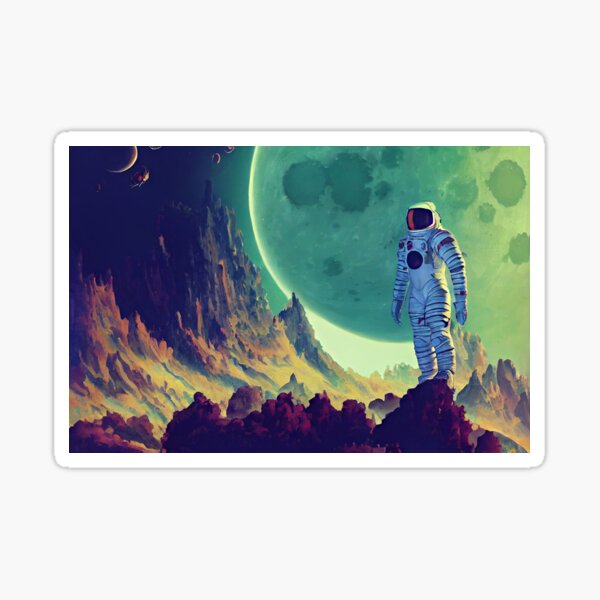 "Spaceman" Sticker for Sale by PREARTE | Redbubble