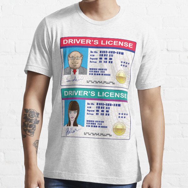 "Drivers license" T-shirt by vectorworks51 | Redbubble