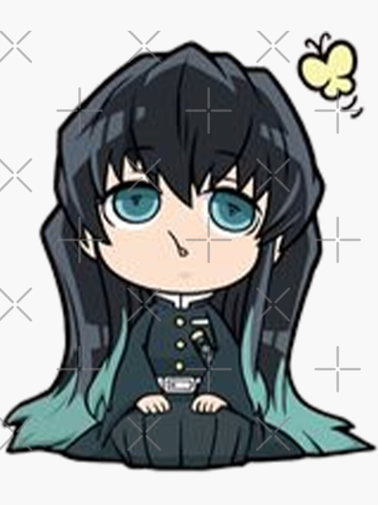 "demon slayer - Muichiro Tokito chibi cute season 3" Sticker for Sale ...